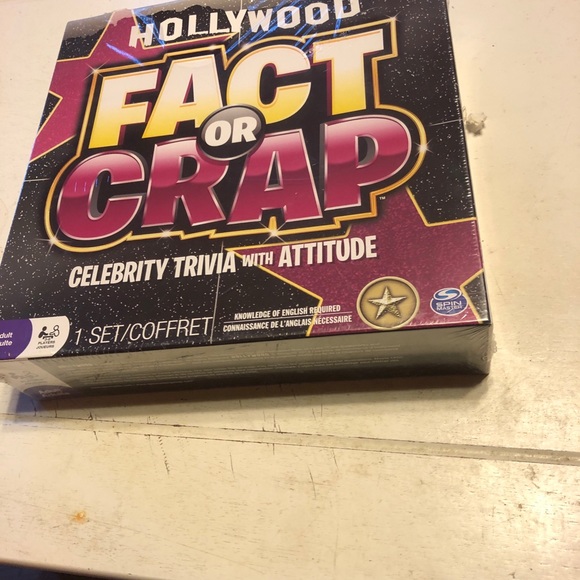 Spin Masters | Toys | Fact Or Crap Celebrity Trivia Game | Poshmark